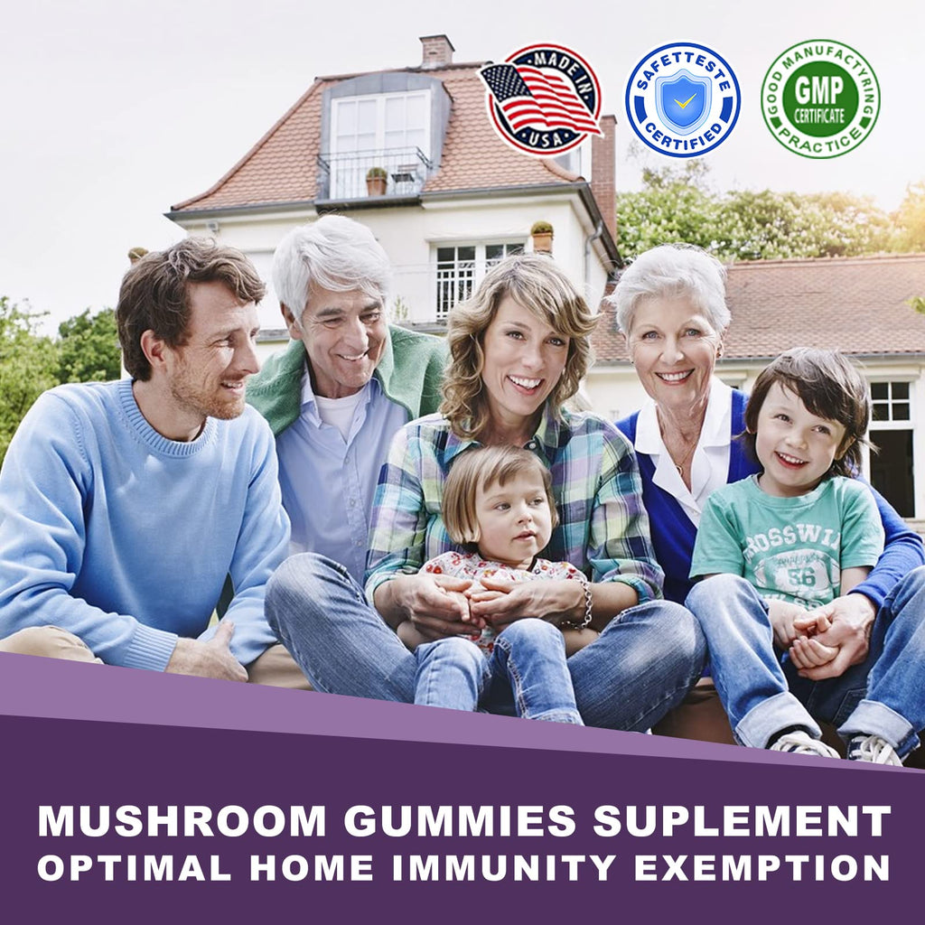 Mushroom gummies for stress relief