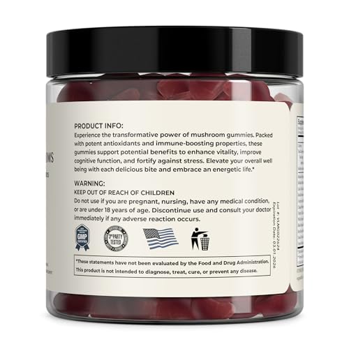 Mushroom gummies for stress relief