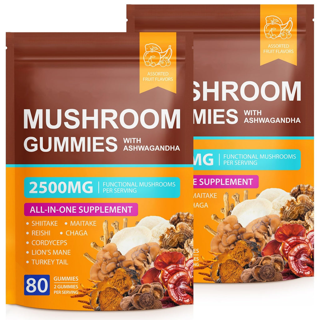 Mushroom gummies for stress relief