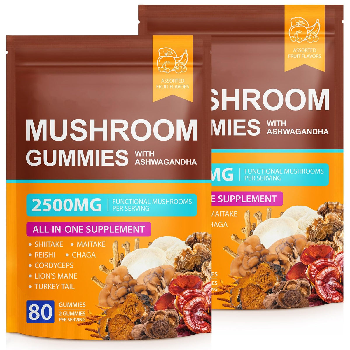 Mushroom gummies for stress relief