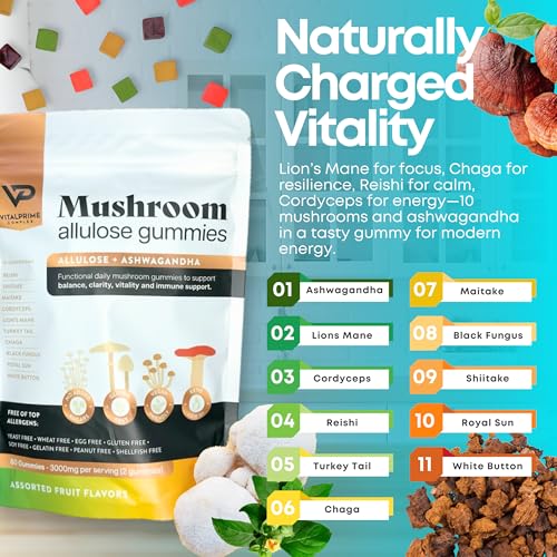 mushroom gummies with 10 functional varieties