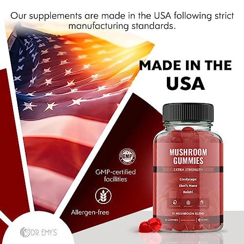 Mushroom gummies with 2500mg potency