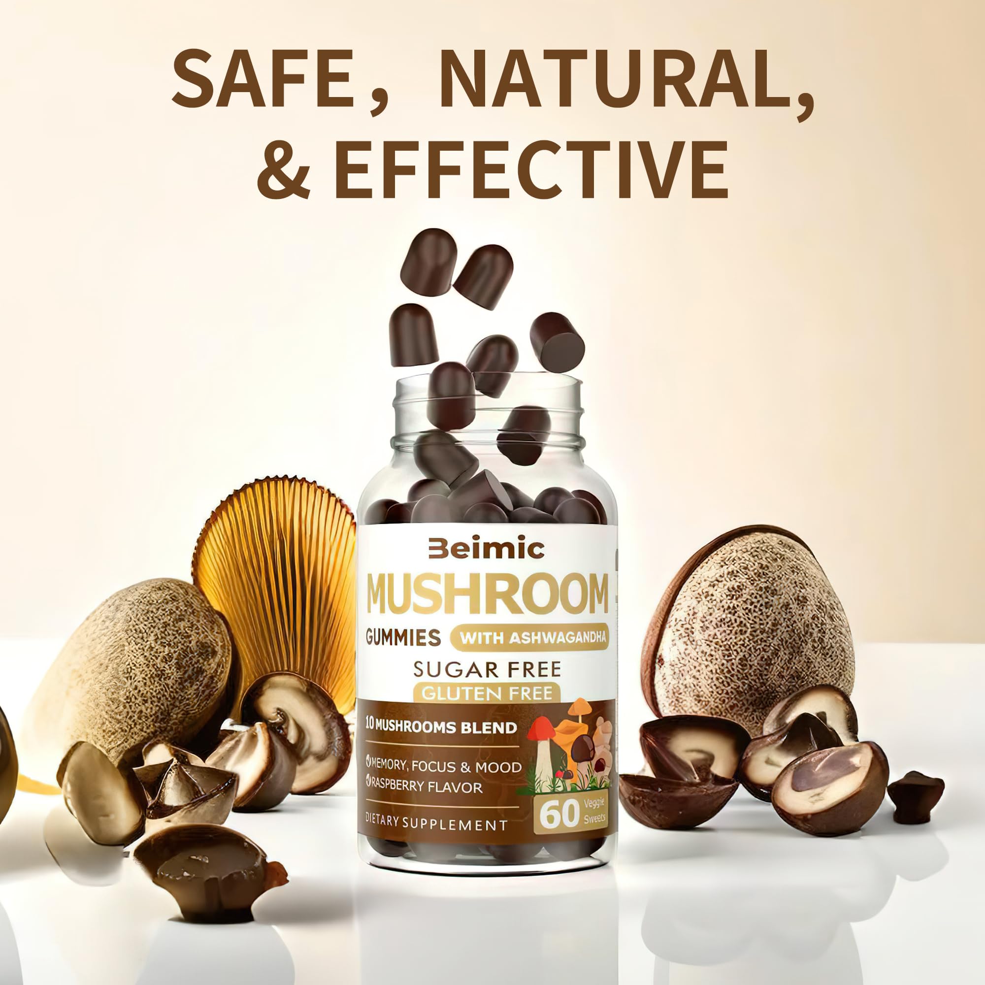 mushroom gummies with ashwagandha
