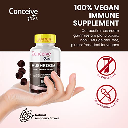 Mushroom gummies with fertility focus