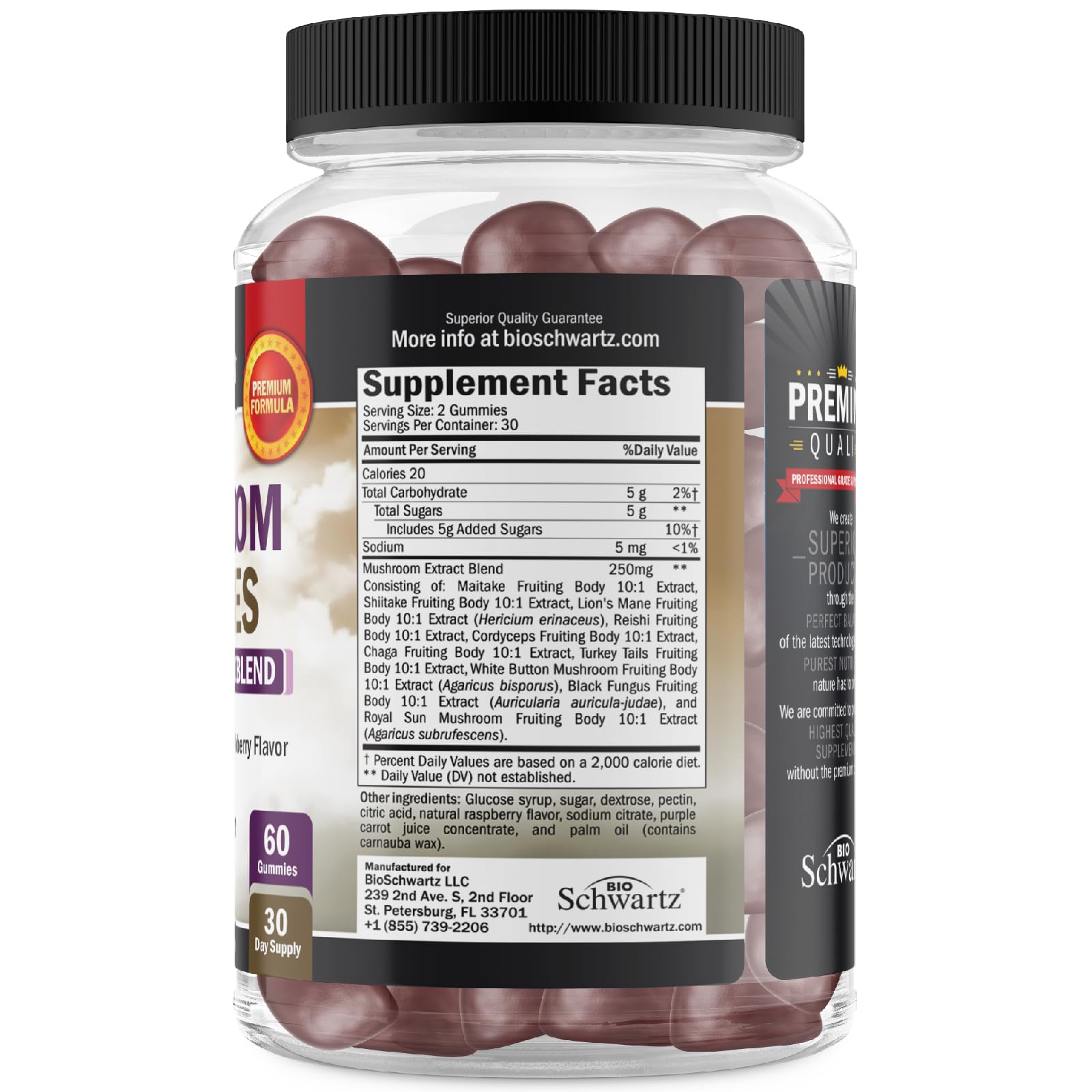 mushroom gummies with multiple benefits