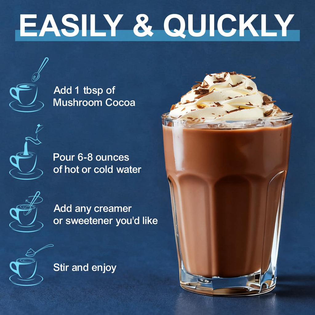 mushroom hot cocoa for better sleep