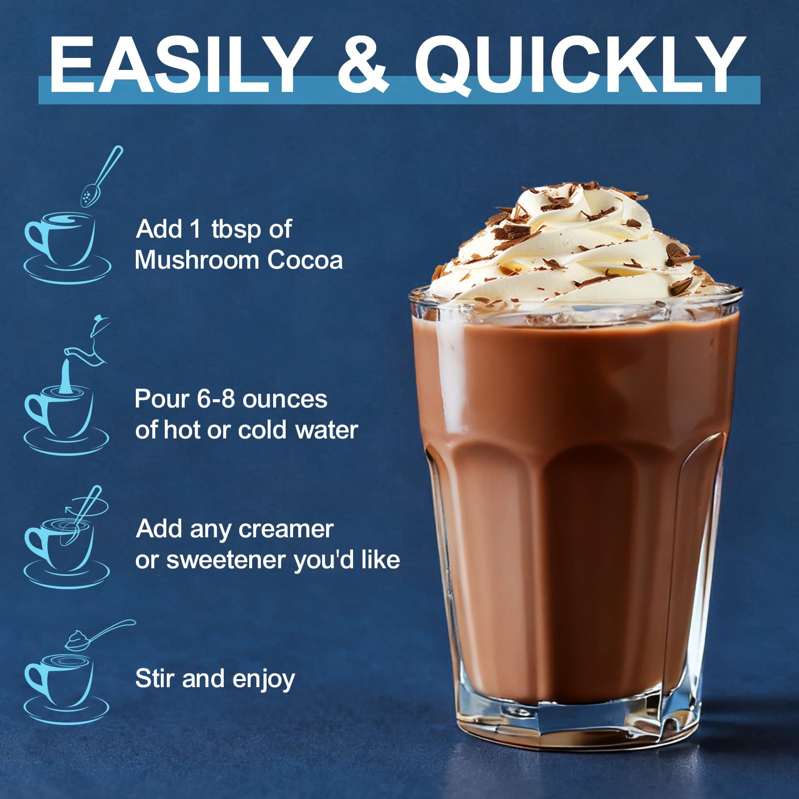 mushroom hot cocoa for better sleep