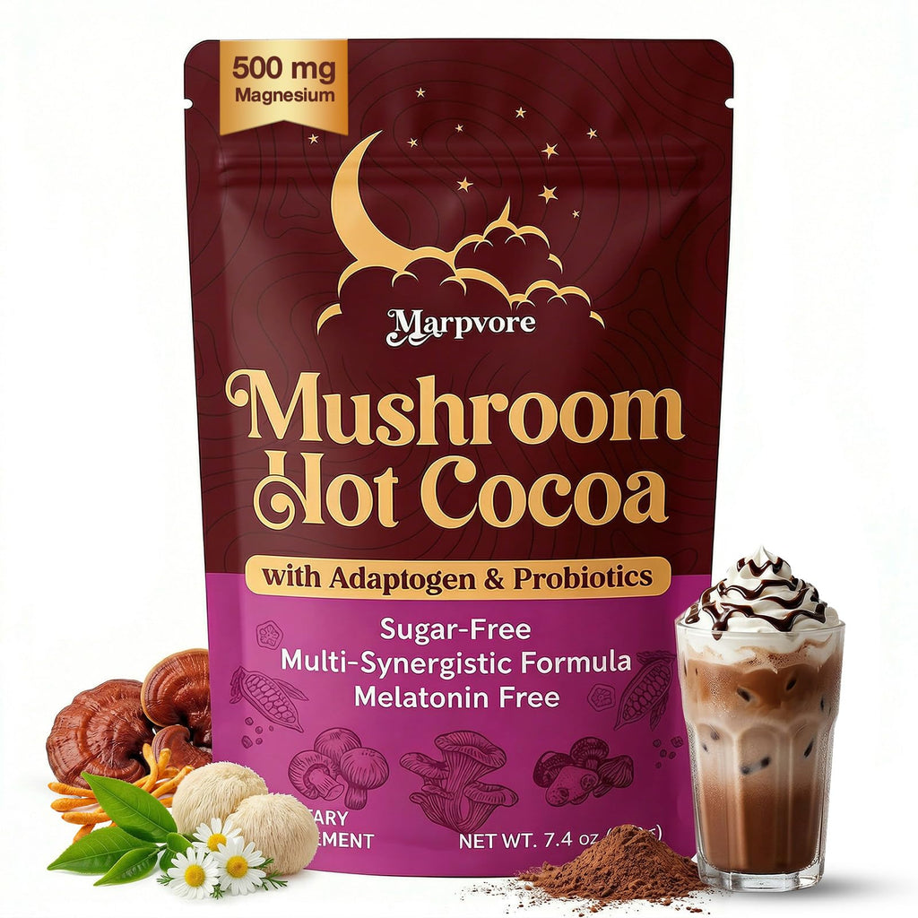 Mushroom hot cocoa powder mix