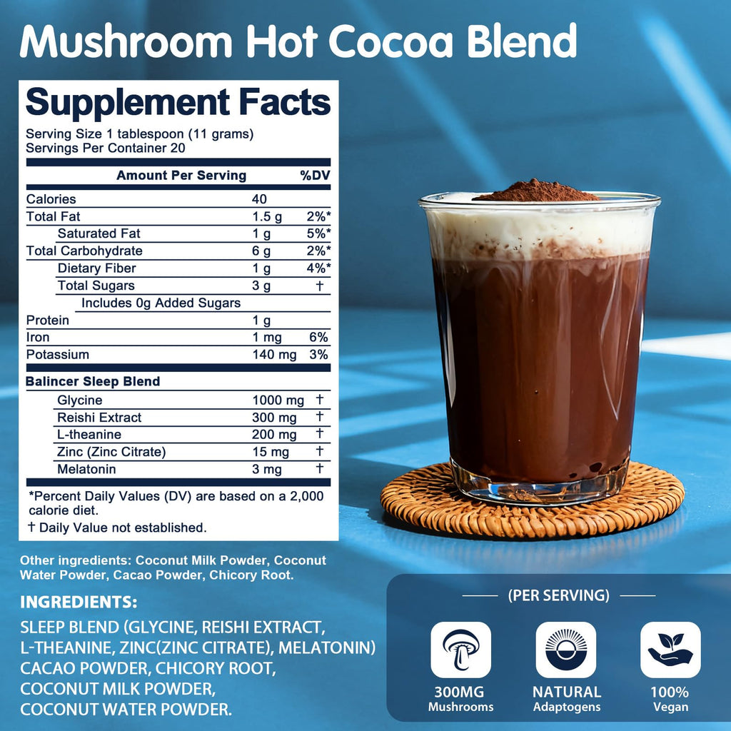 mushroom hot cocoa with reishi benefits