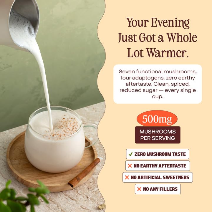 mushroom-infused chai latte