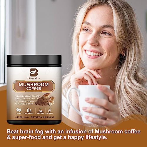 Mushroom-infused coffee for vitality