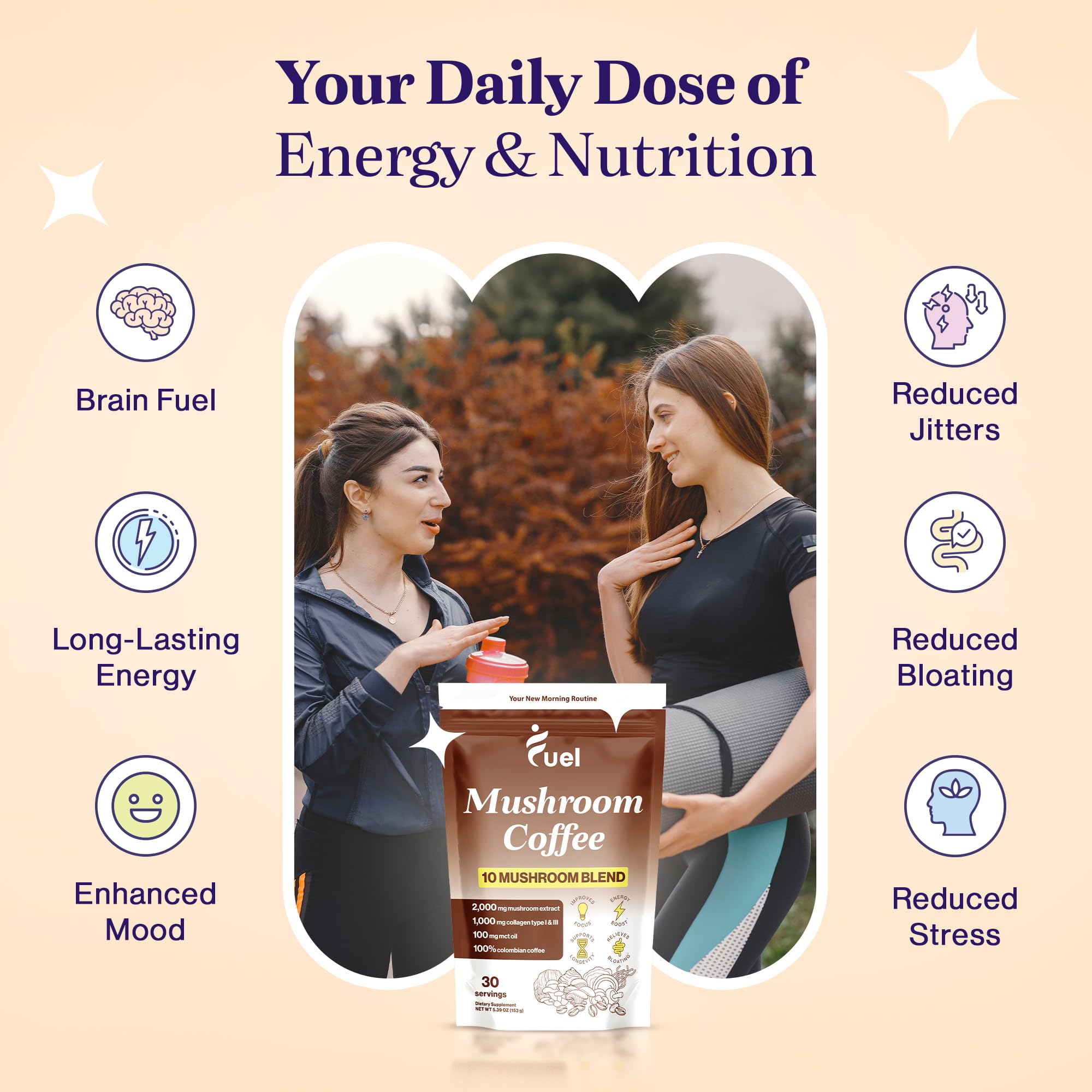 mushroom-infused instant coffee