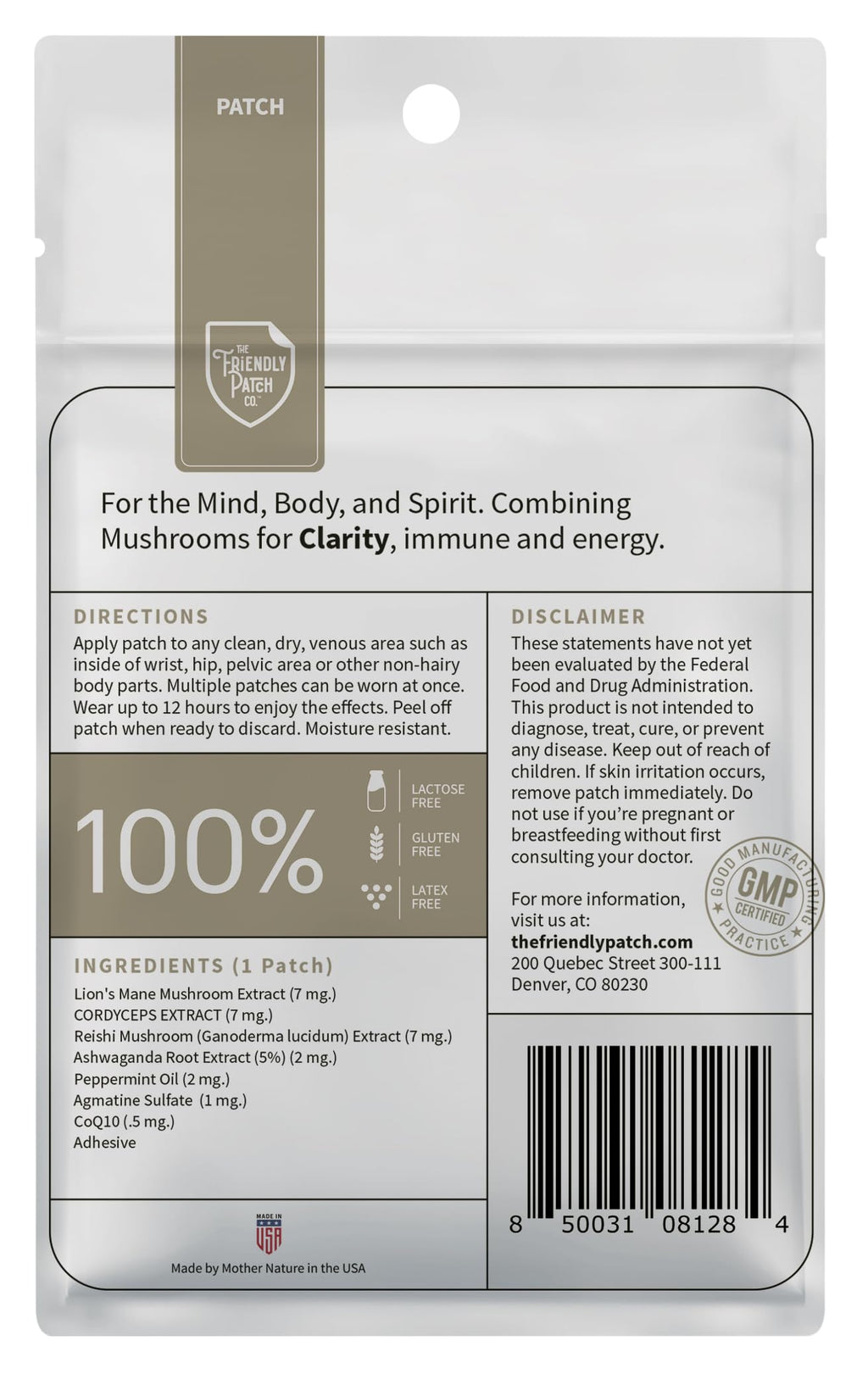 mushroom-infused wellness patches