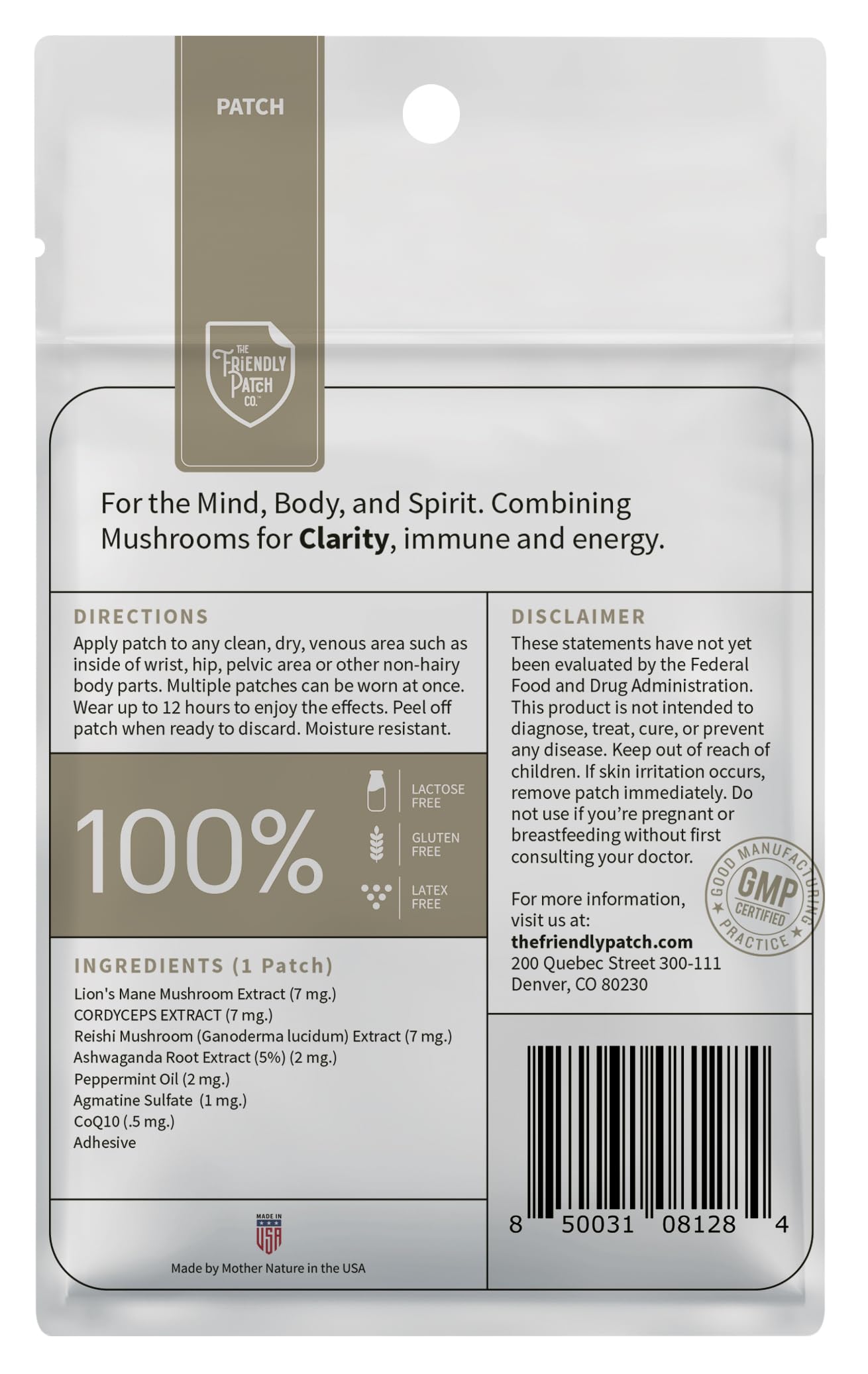 mushroom-infused wellness patches