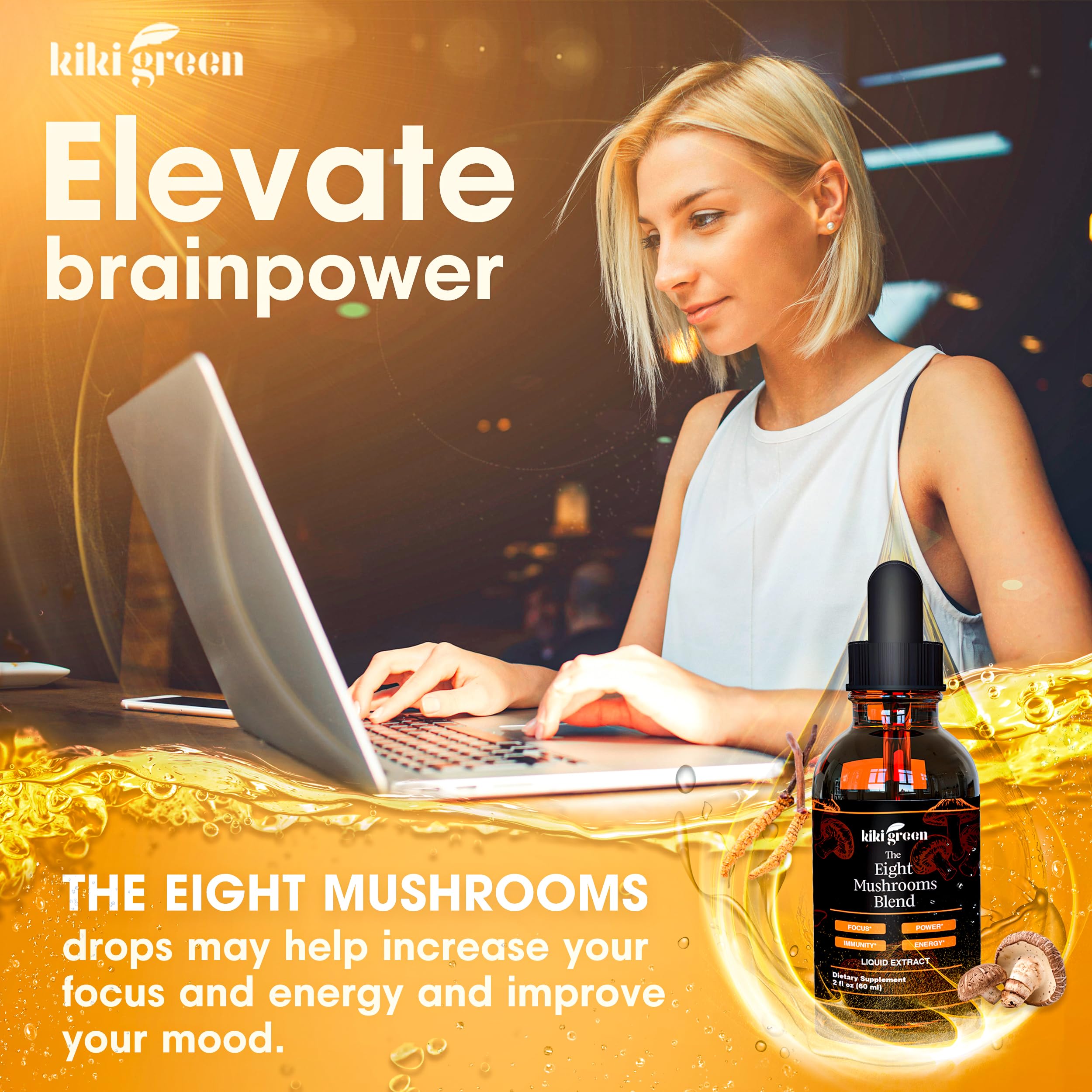mushroom liquid extract for cognitive enhancement