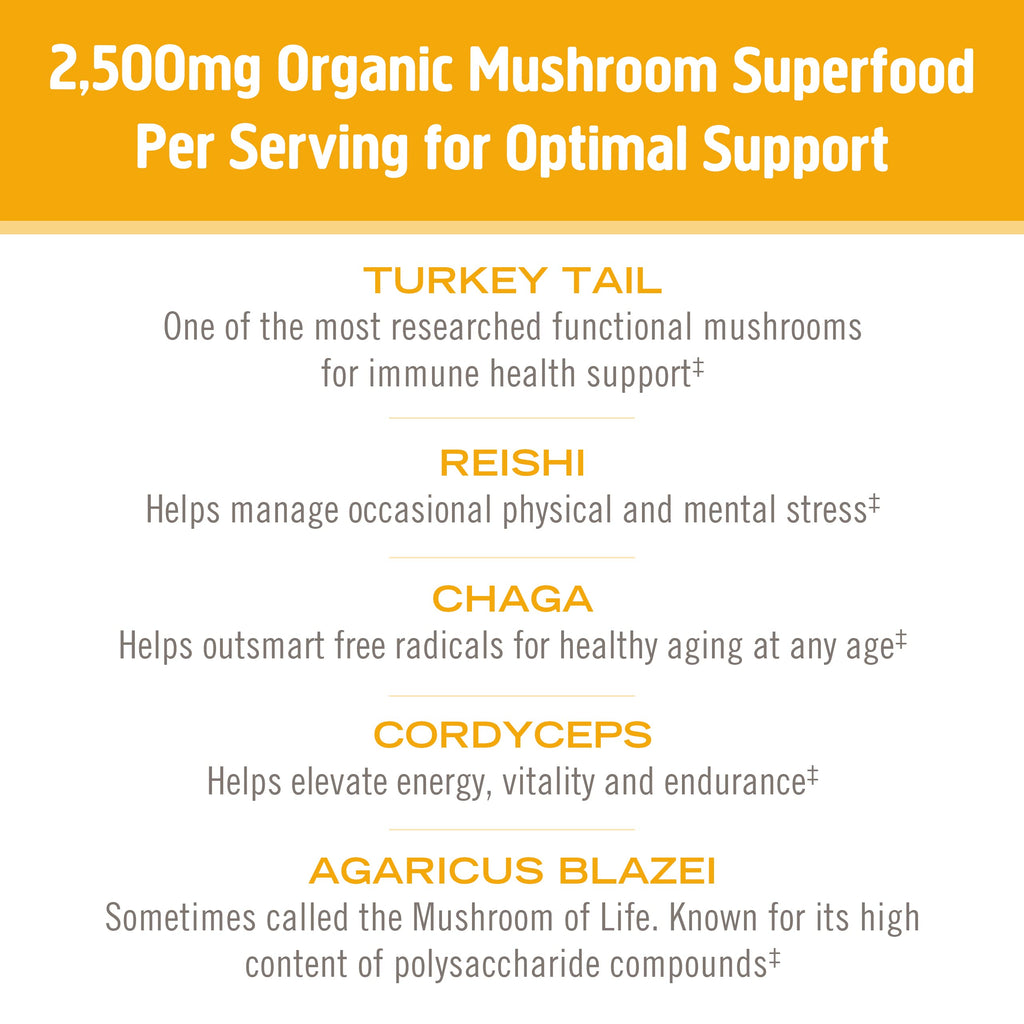 Mushroom mix for vitality