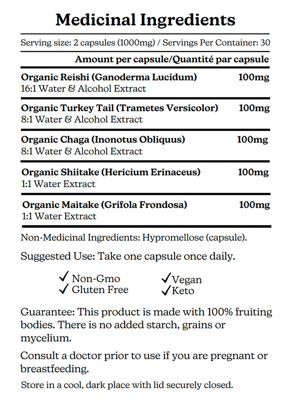 Mushroom nutrients for wellness
