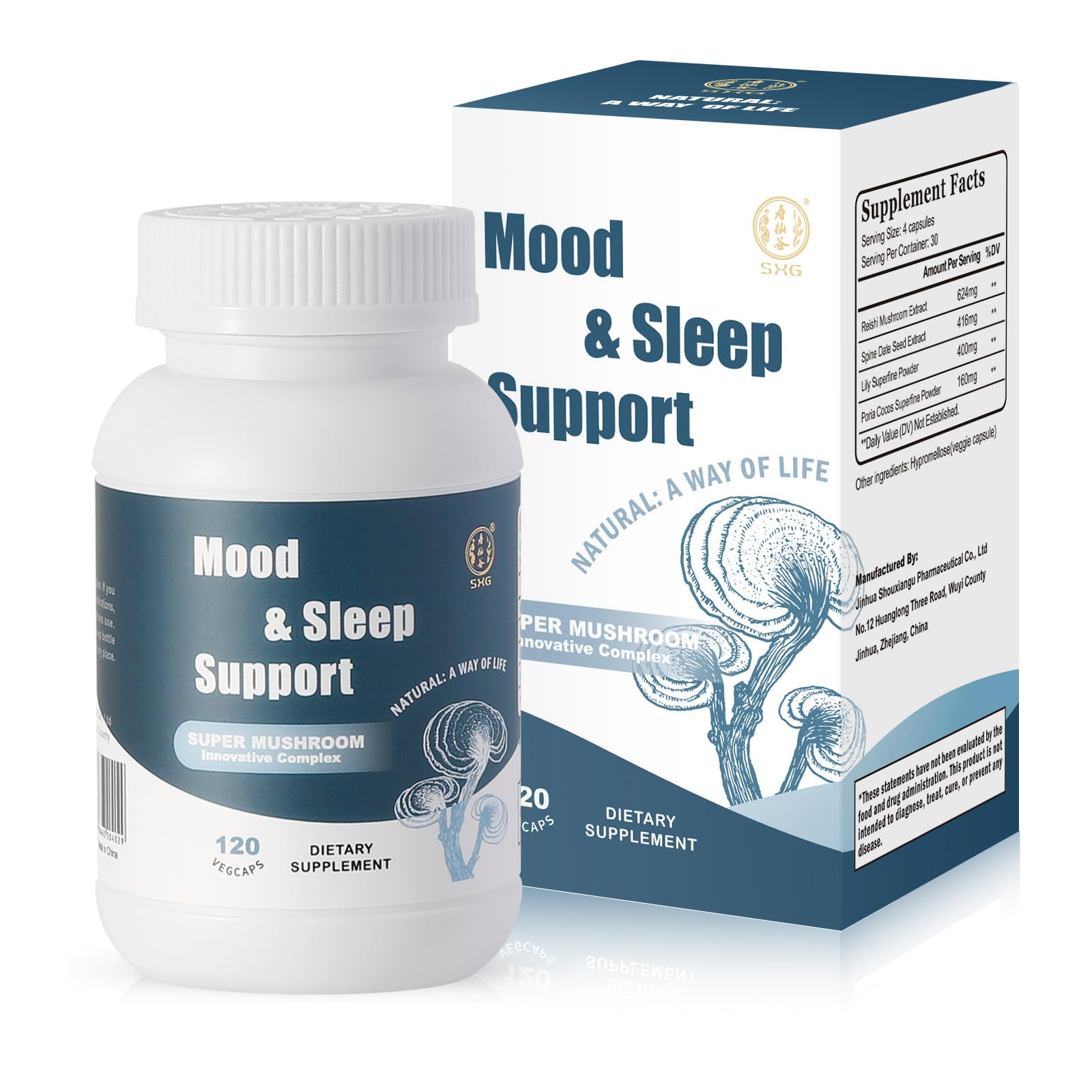 mushroom powder capsules for relaxation