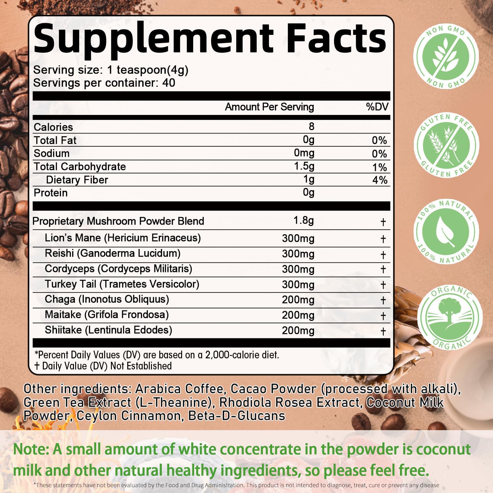 mushroom powder for daily nutrition
