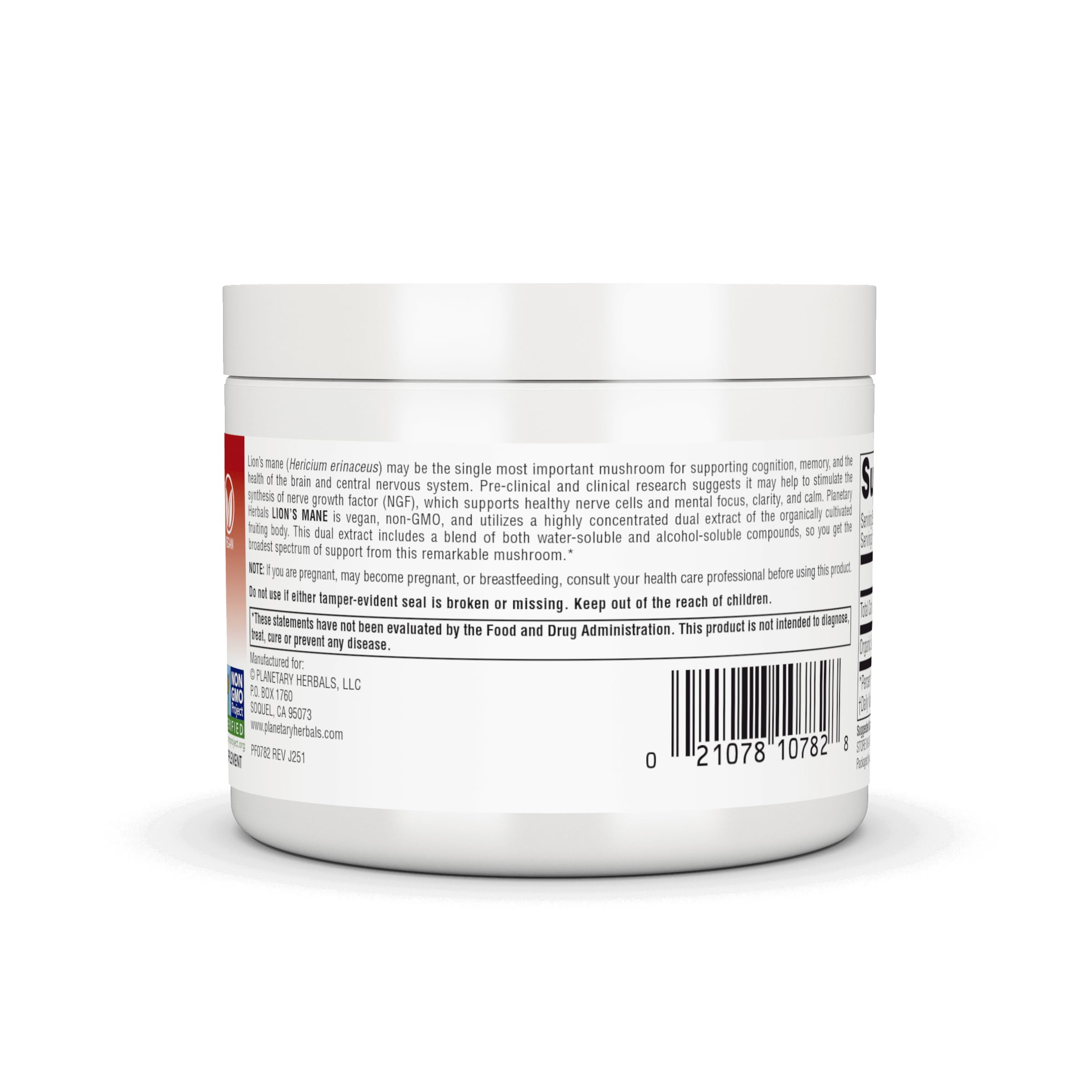 Mushroom powder for enhanced concentration