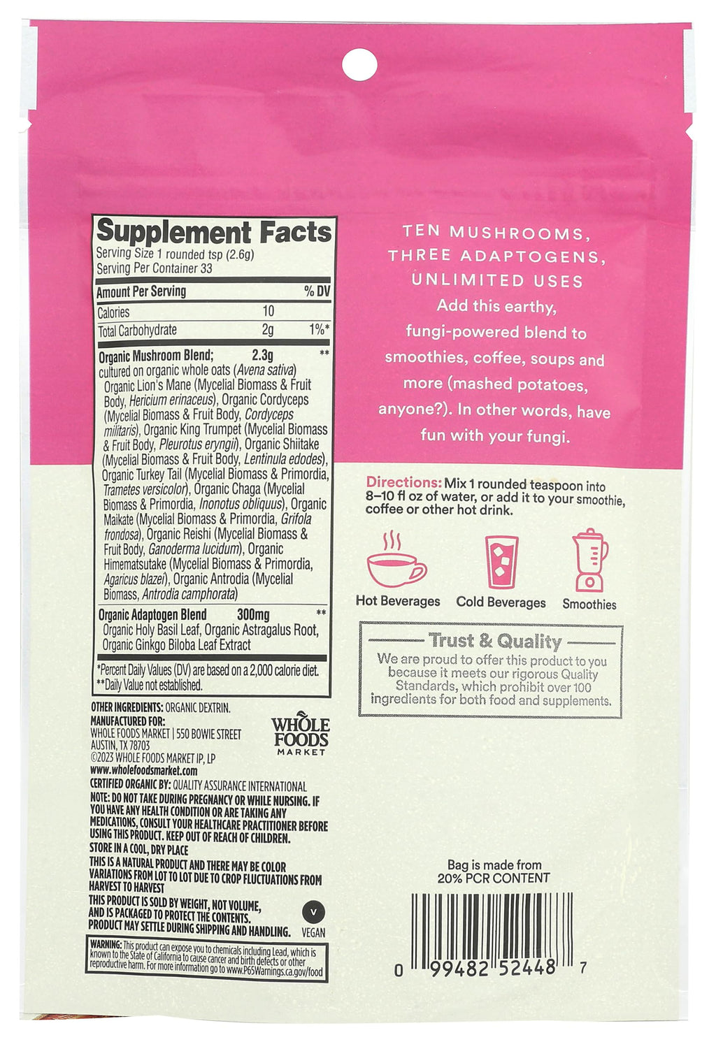 mushroom powder for enhanced flavour