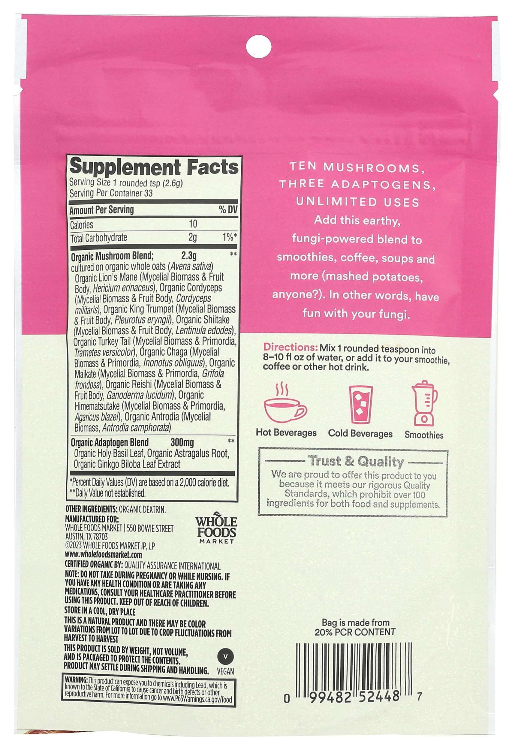 mushroom powder for enhanced flavour