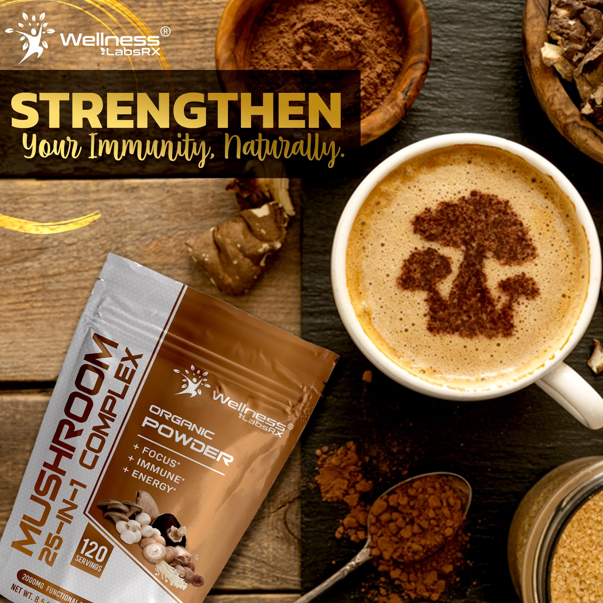 mushroom powder for enhanced vitality