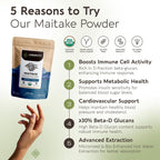 Mushroom powder for healthy recipes