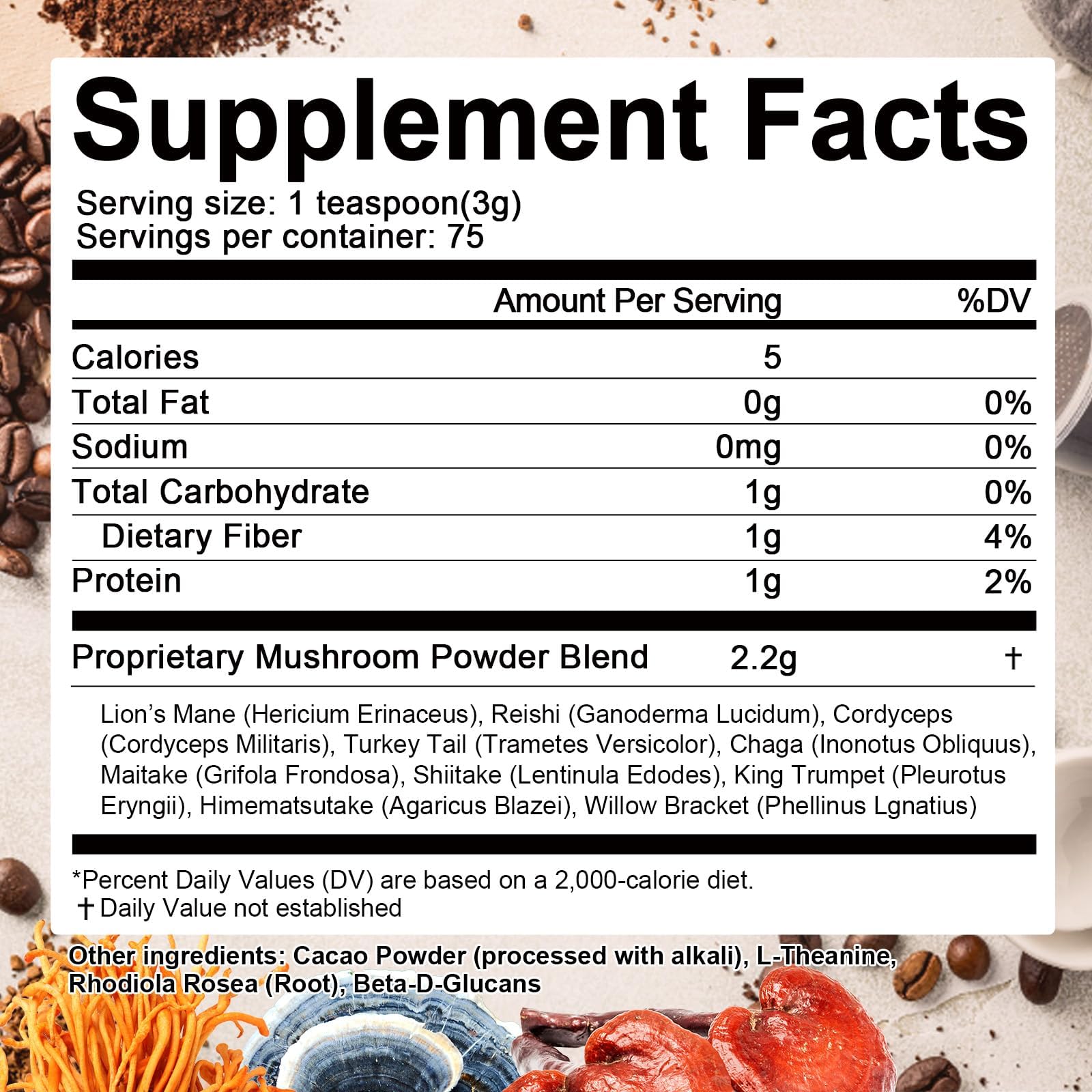 Mushroom powder for mental clarity
