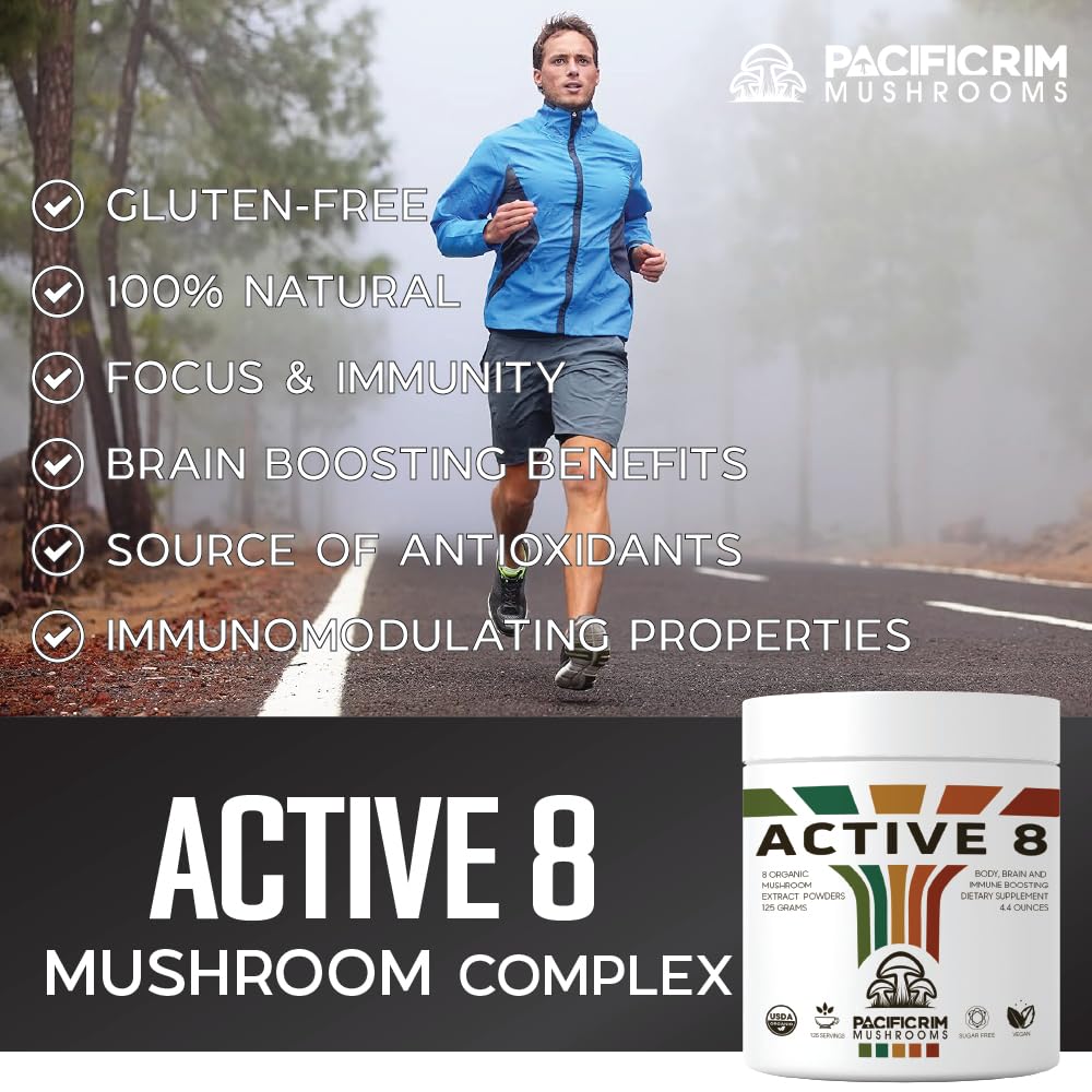 Mushroom powder for natural stress relief