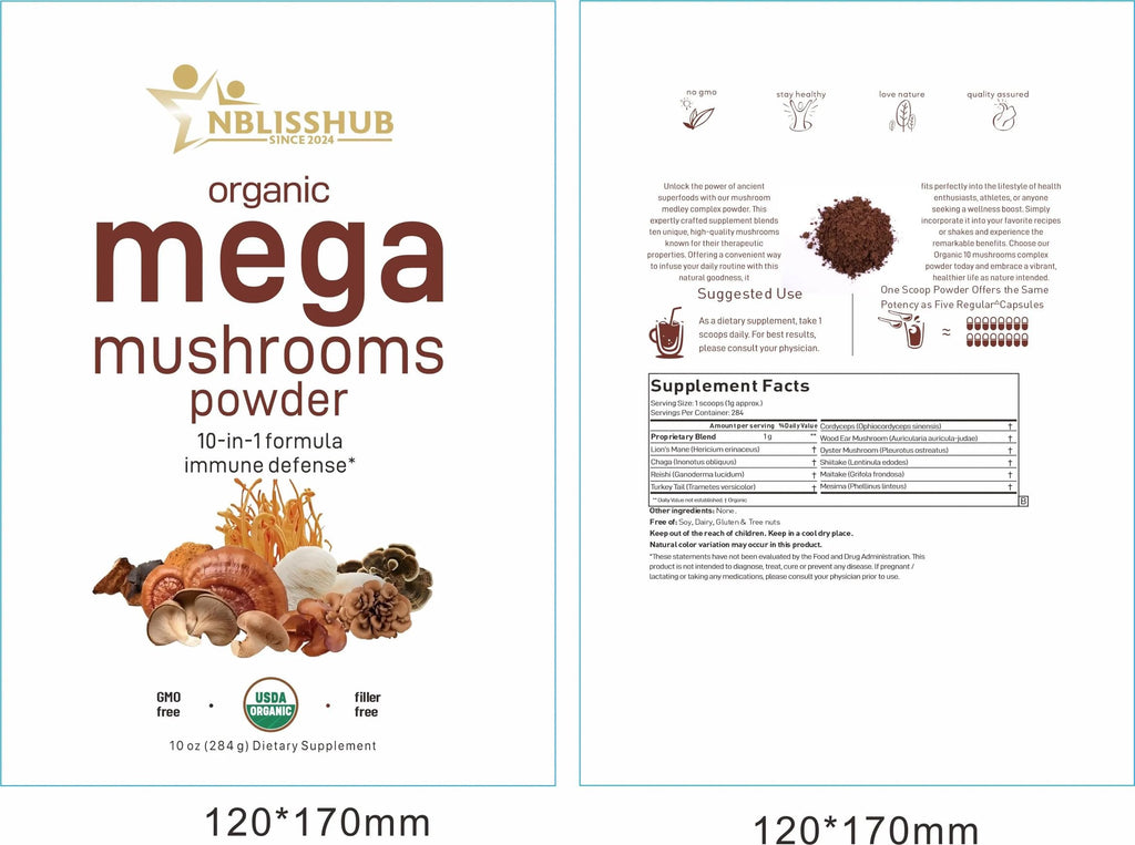 mushroom powder for natural vitality