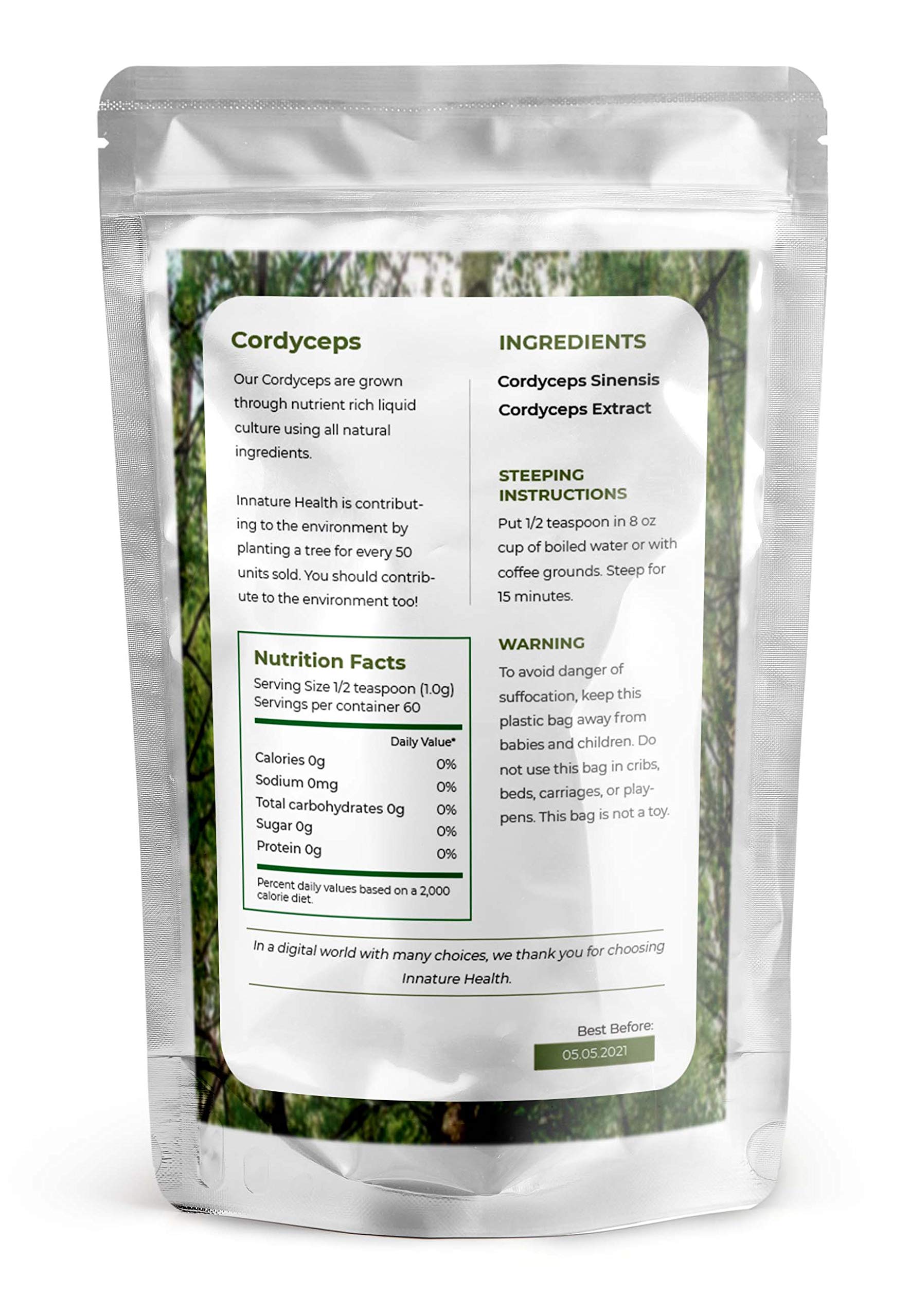 Mushroom powder for smoothies and shakes