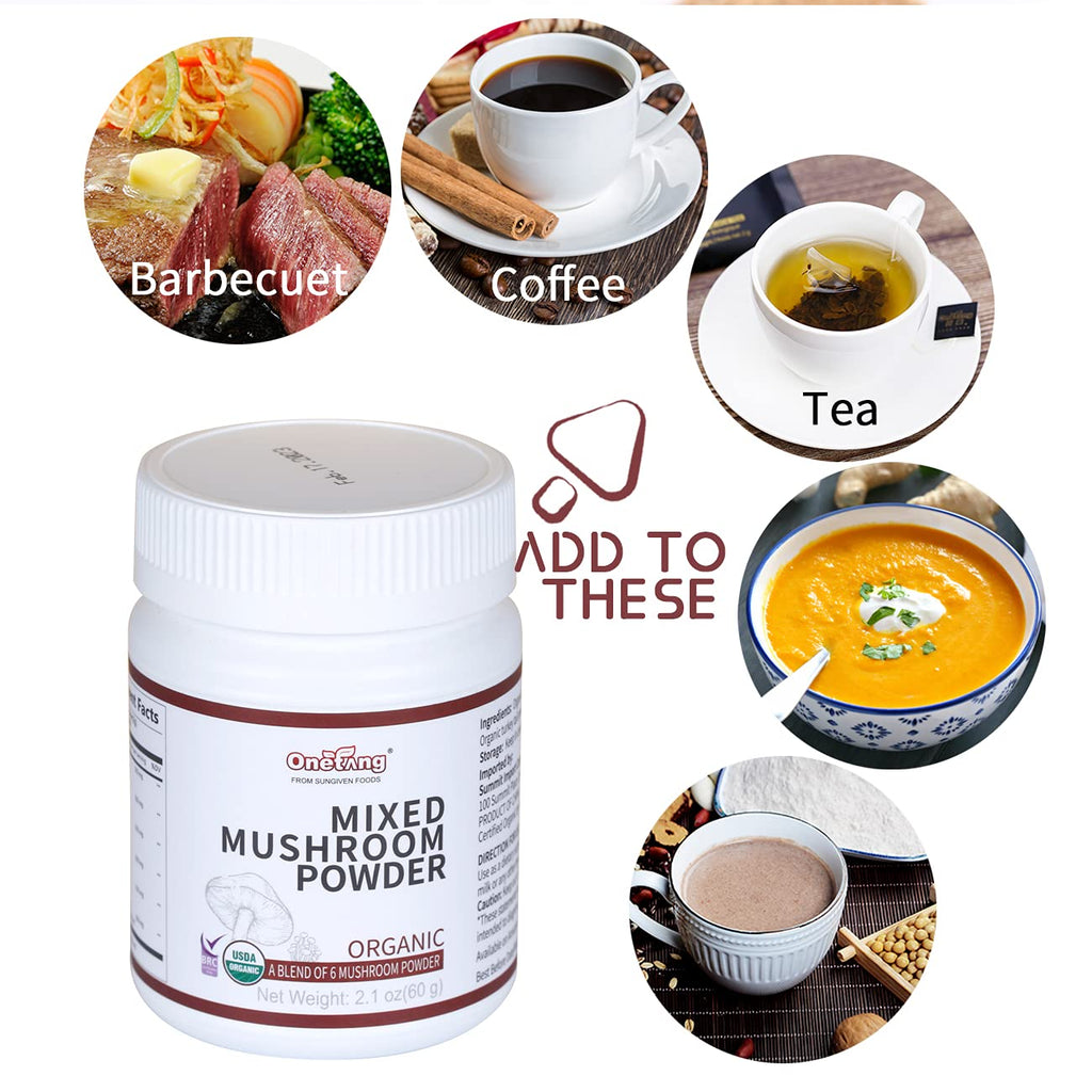 mushroom powder for smoothies and teas