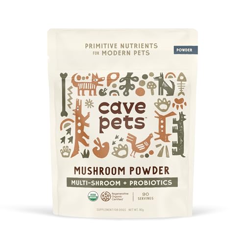 Mushroom probiotic supplement for pets