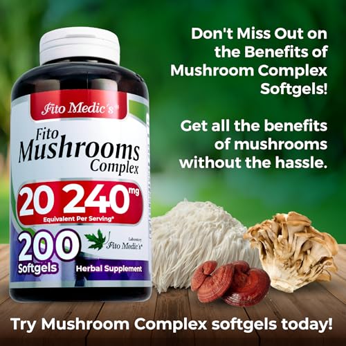 mushroom softgels for vitality