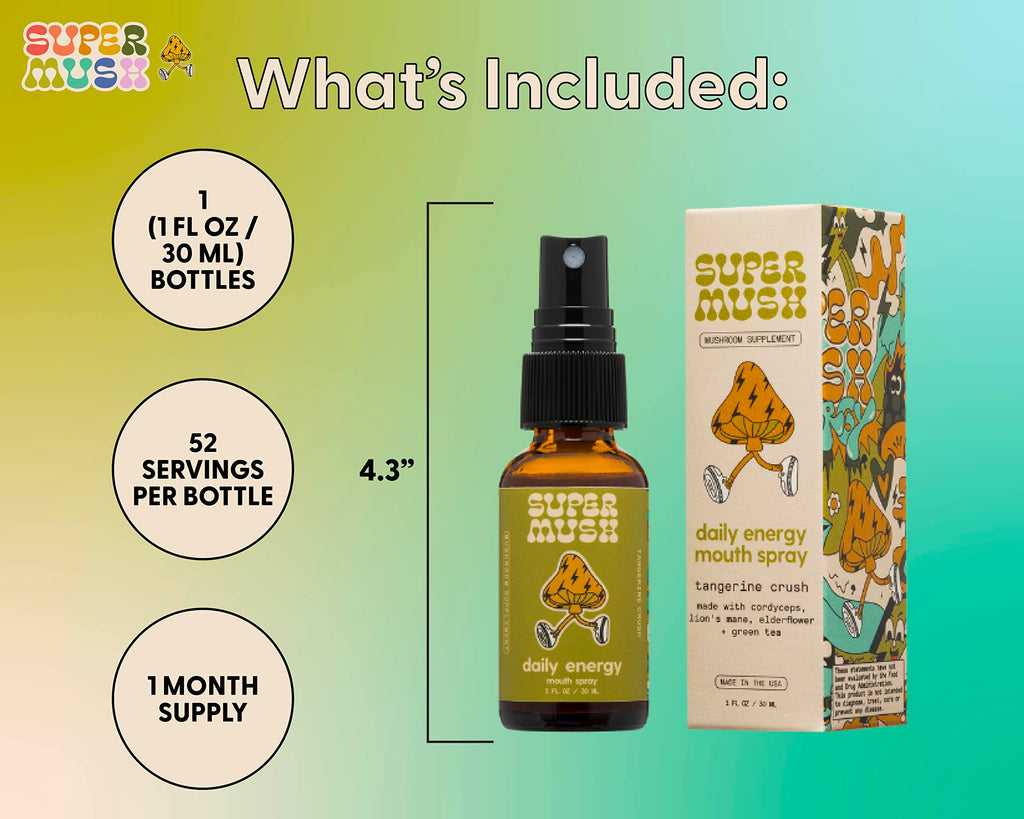 Mushroom spray for active lifestyle