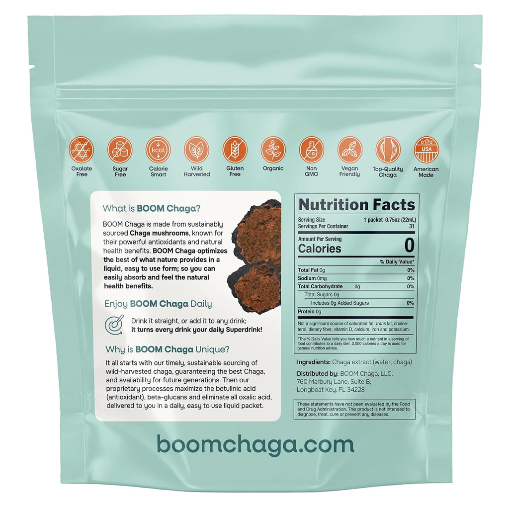 Mushroom Superdrink chaga packets
