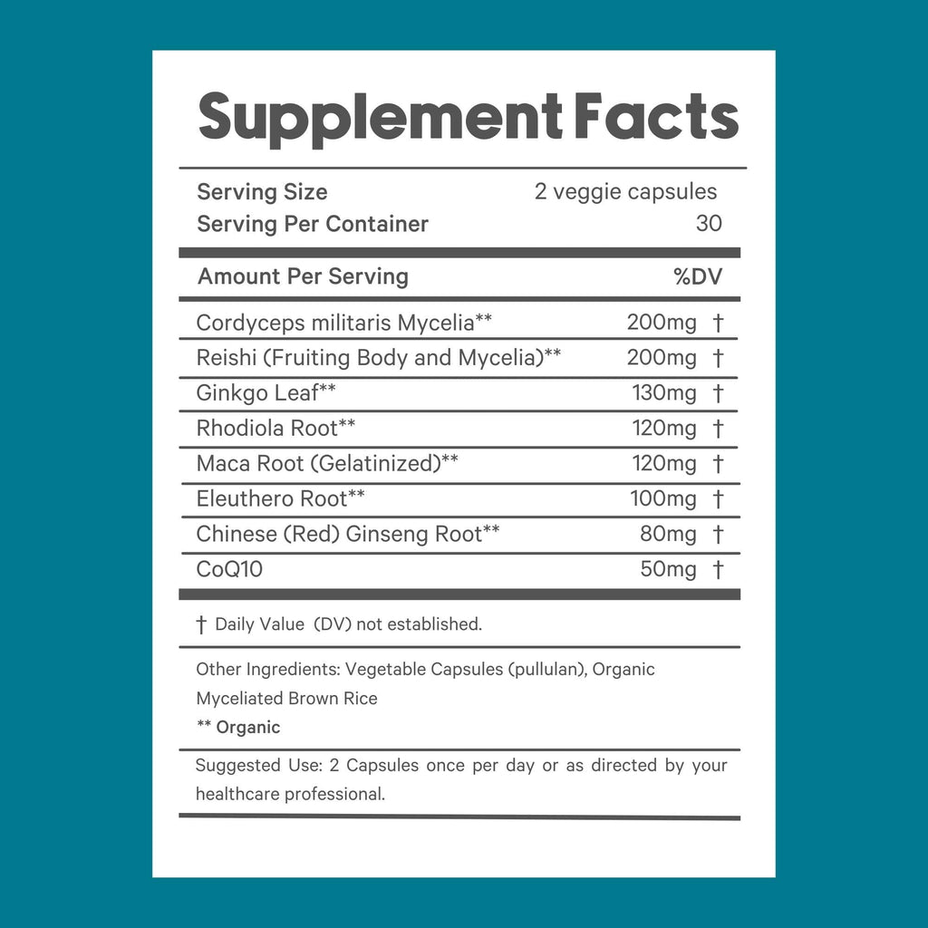 mushroom supplement for active lifestyle