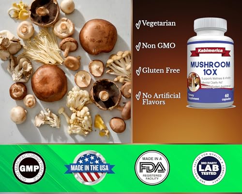 Mushroom supplement for active lifestyle
