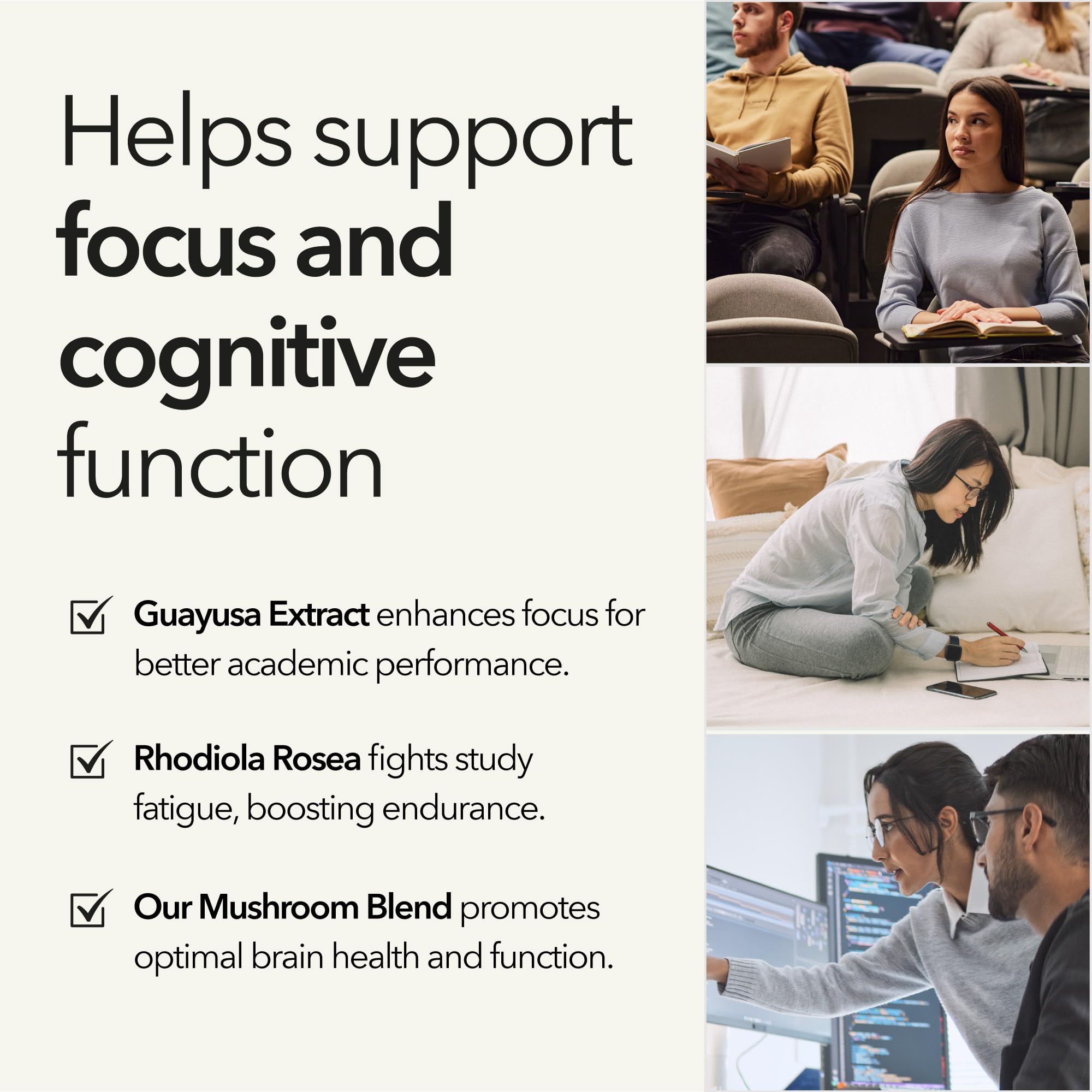 Mushroom supplement for active lifestyles