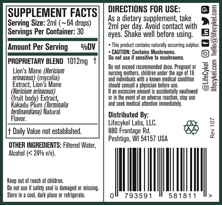 mushroom supplement for better concentration