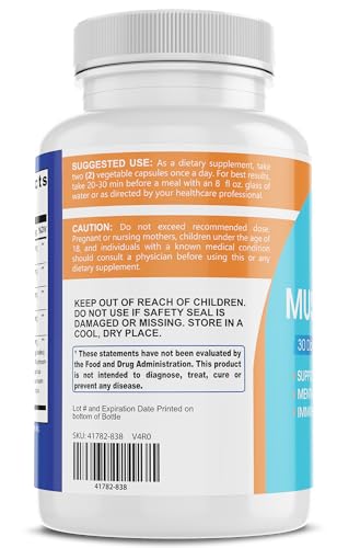 Mushroom supplement for daily nutrition