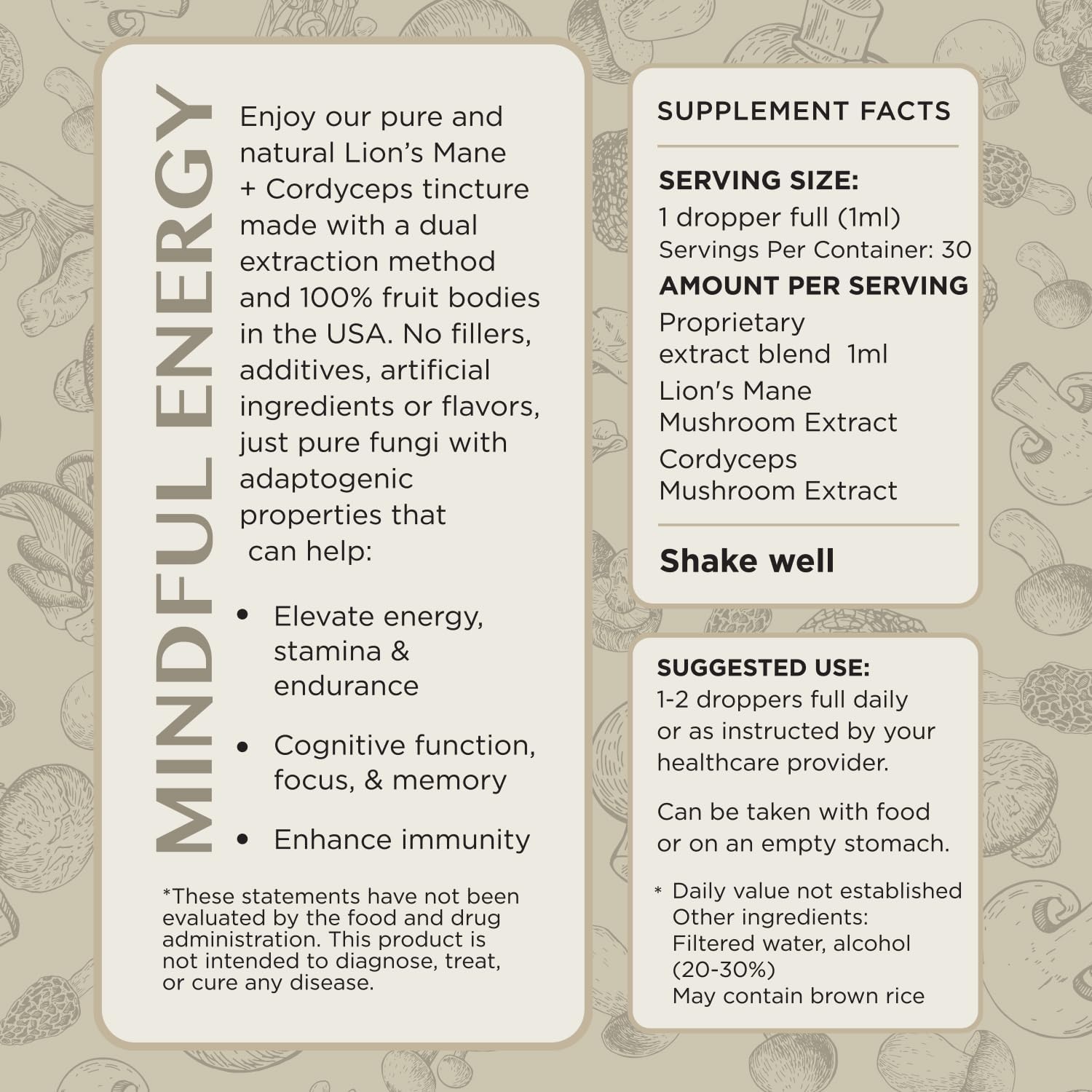 mushroom supplement for daily vitality