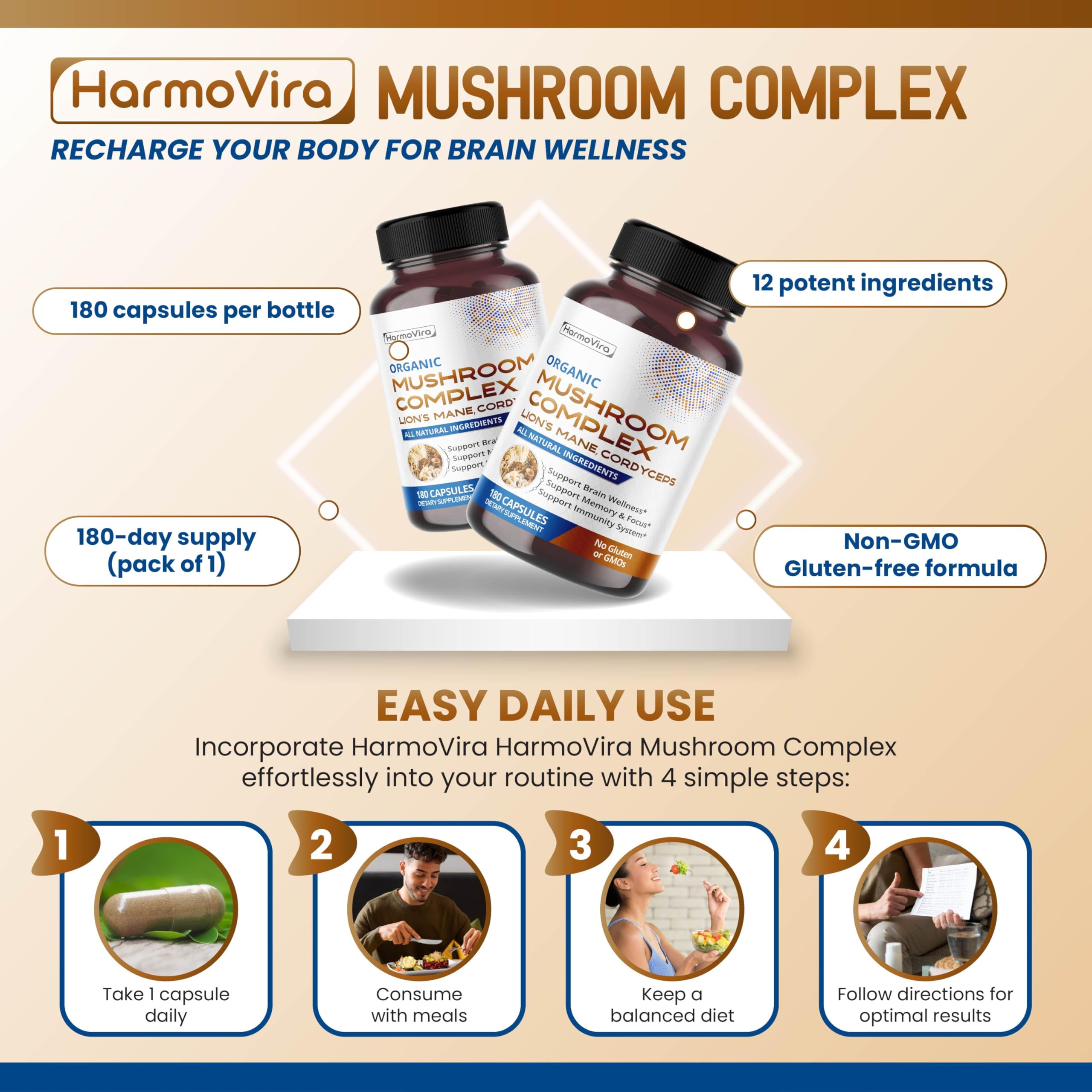 mushroom supplement for daily vitality