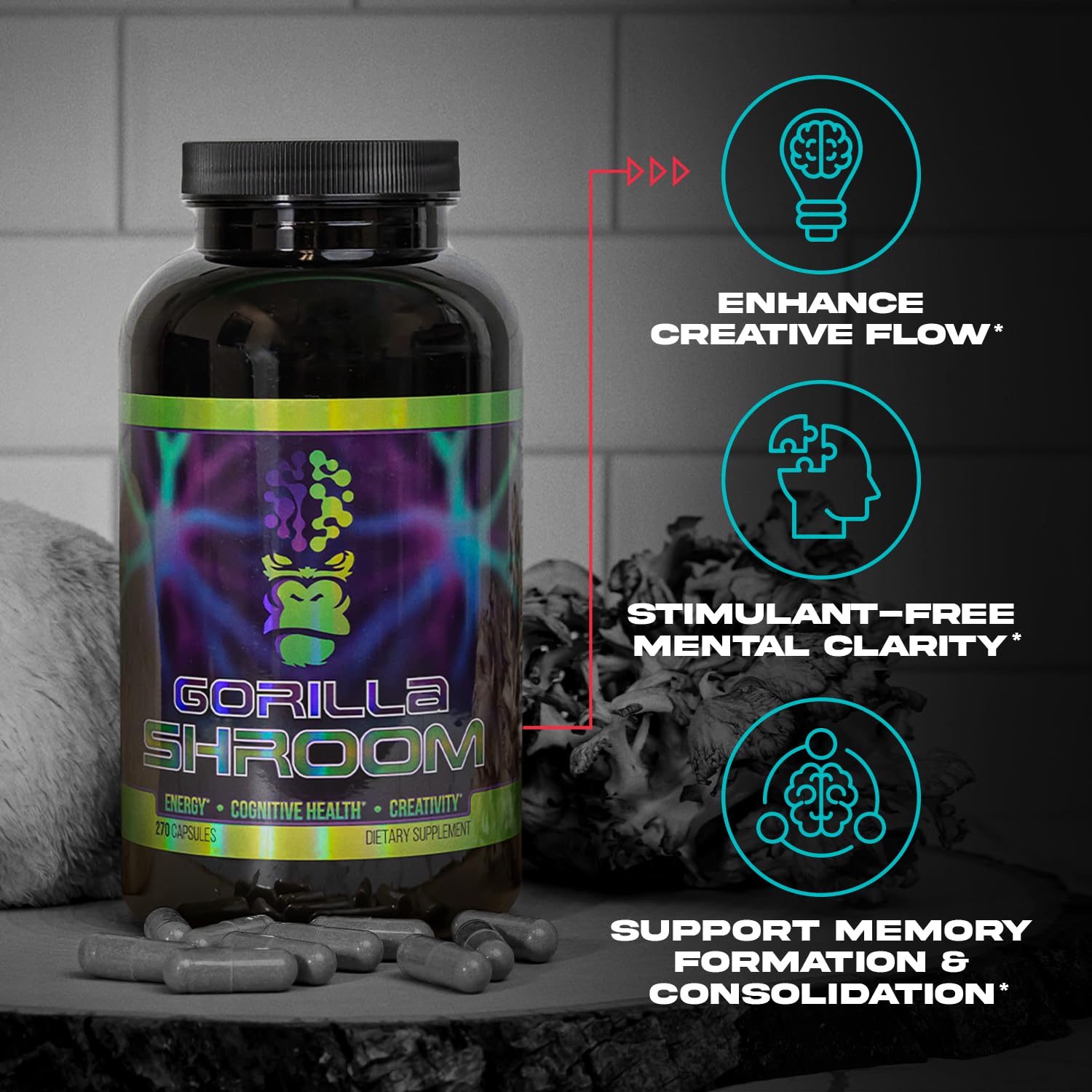 mushroom supplement for daily wellness