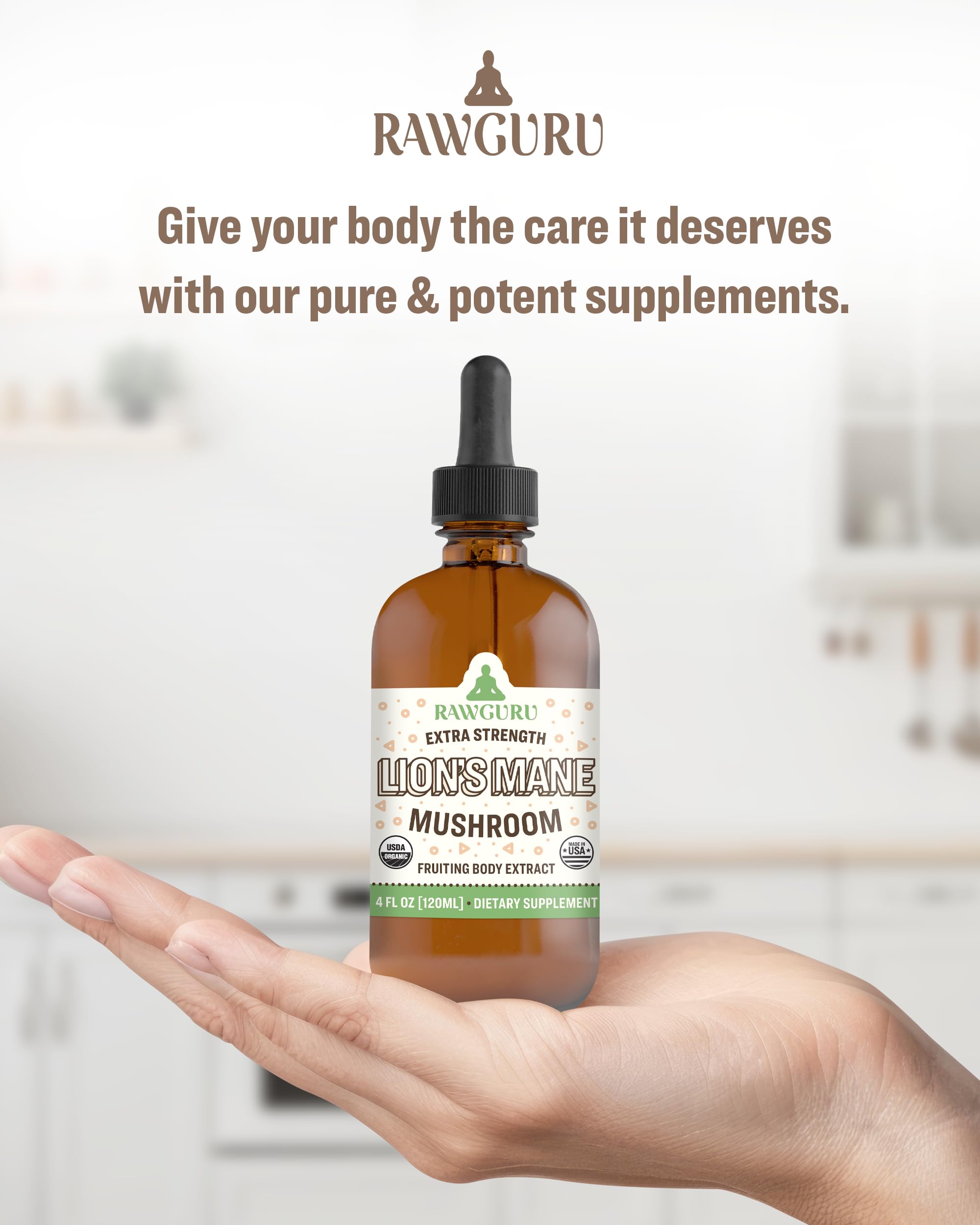 Mushroom supplement for energy and focus