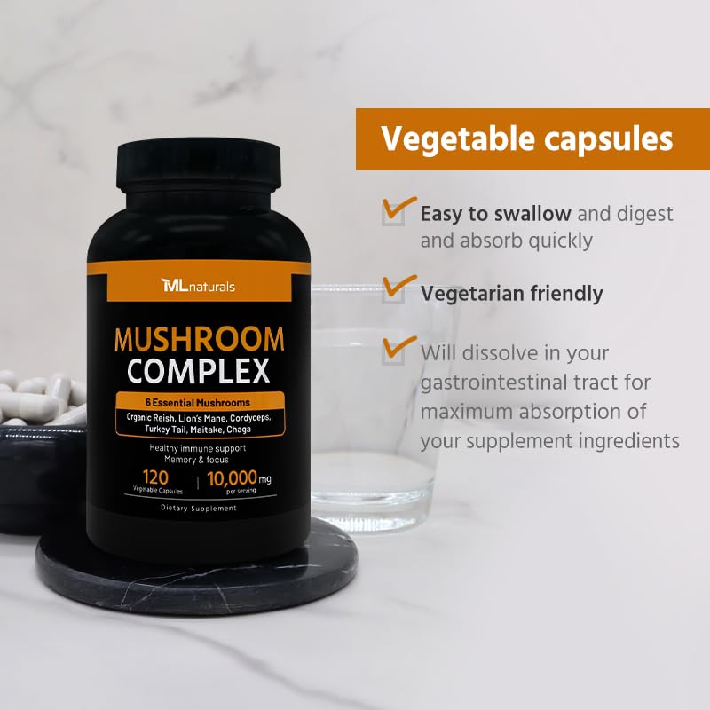 Mushroom supplement for enhanced immunity