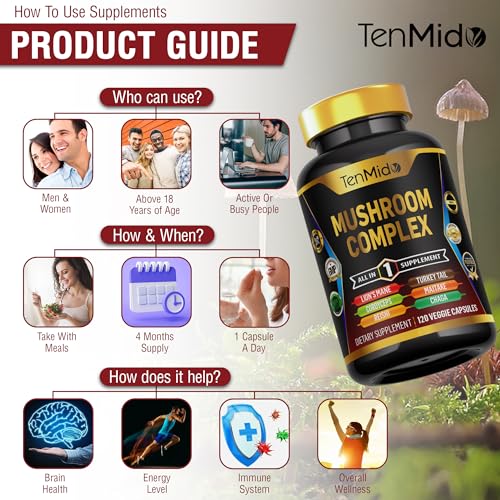 Mushroom supplement for holistic health