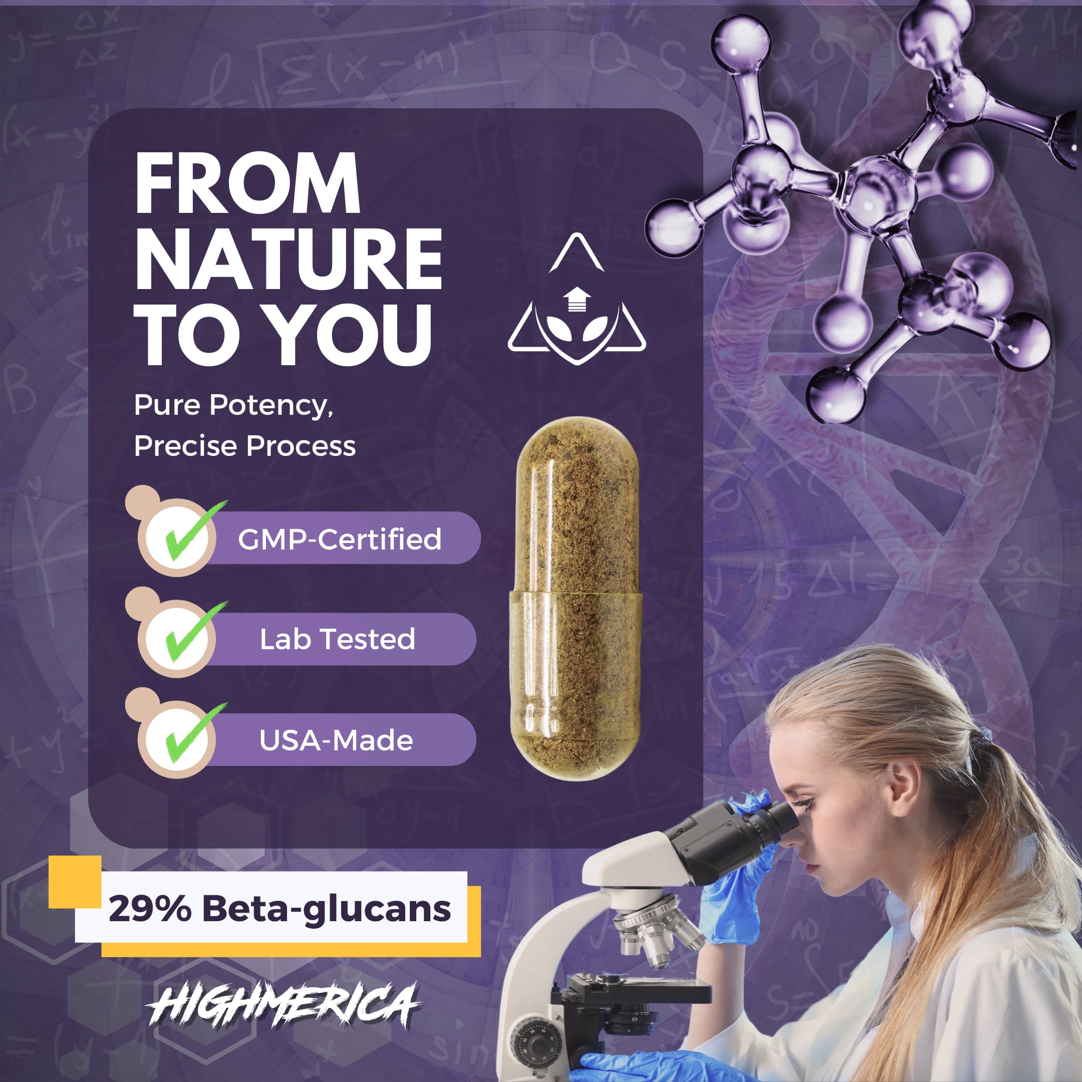 Mushroom supplement for immune health