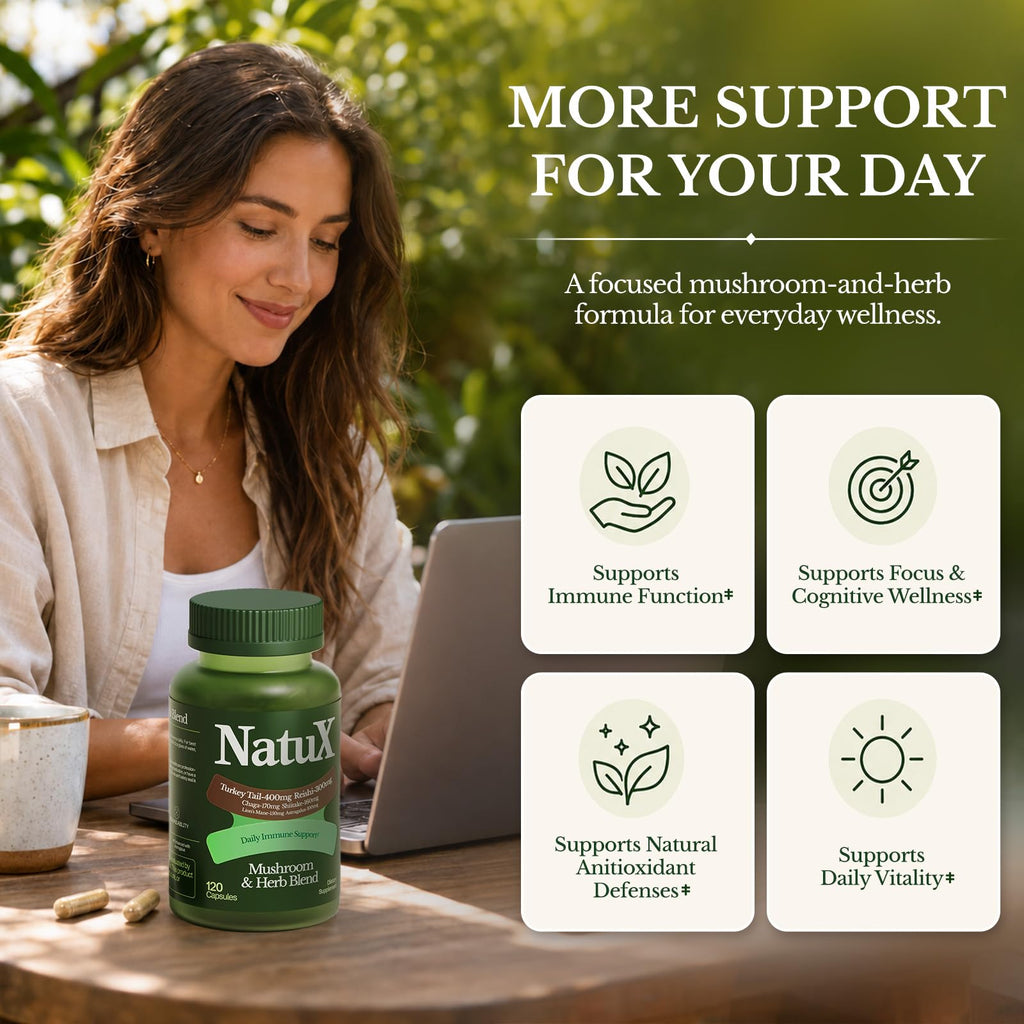 Mushroom supplement for immune support